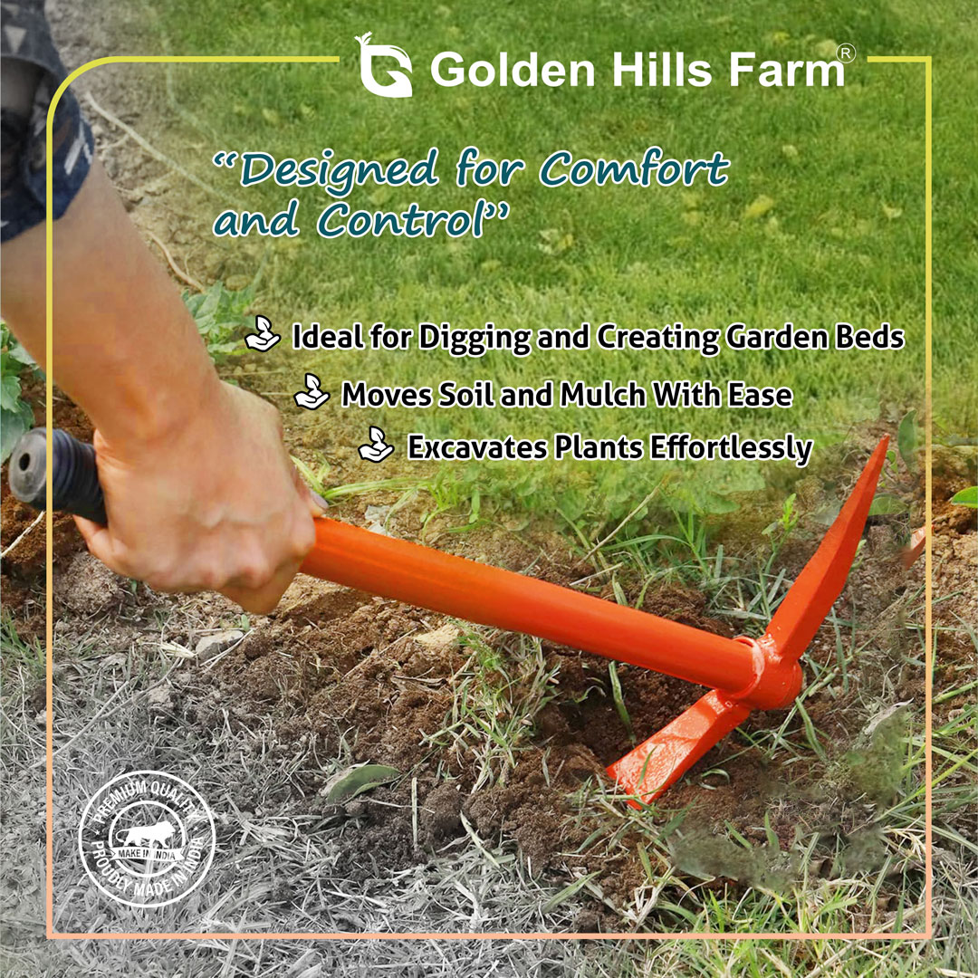 Buy Garden Pickaxe Kundali Steel Tool for Cultivating and Gardening
