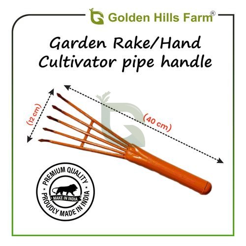 Garden Hand Rake - Efficient Soil and Weed Cultivator for Home Gardens