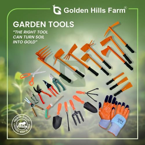 Garden Hand Rake - Efficient Soil and Weed Cultivator for Home Gardens